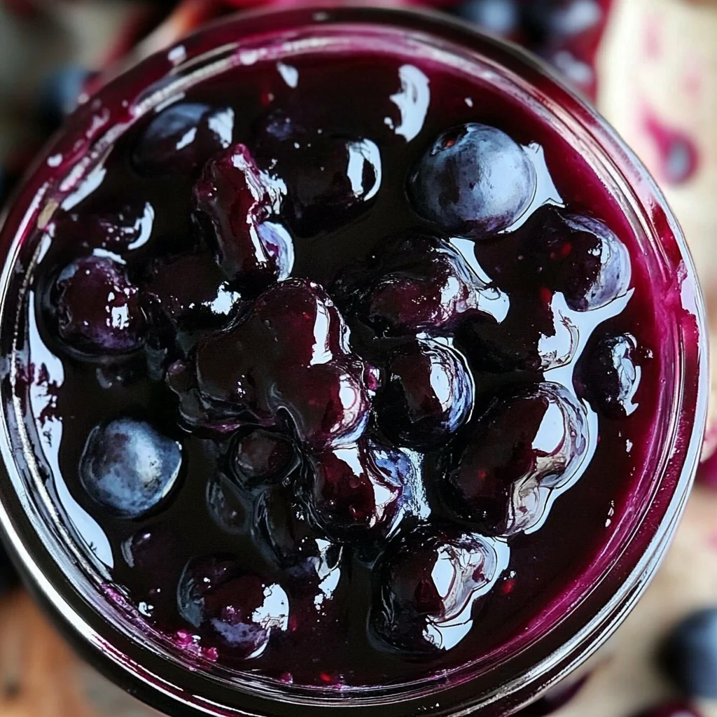 Blueberry Pie Filling - low sugar cooking