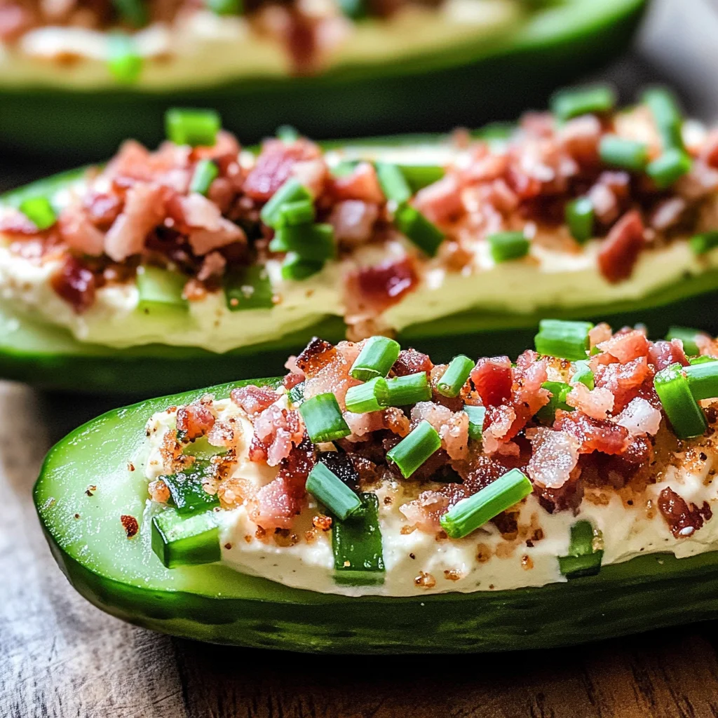 Cucumber Boats - low sugar cooking