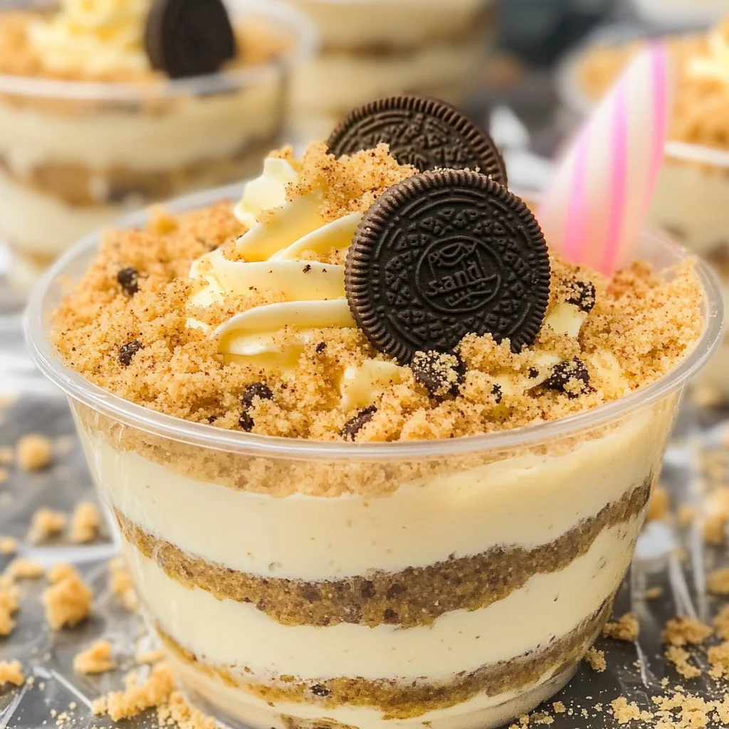 Golden Oreo Sand Pudding - low sugar cooking