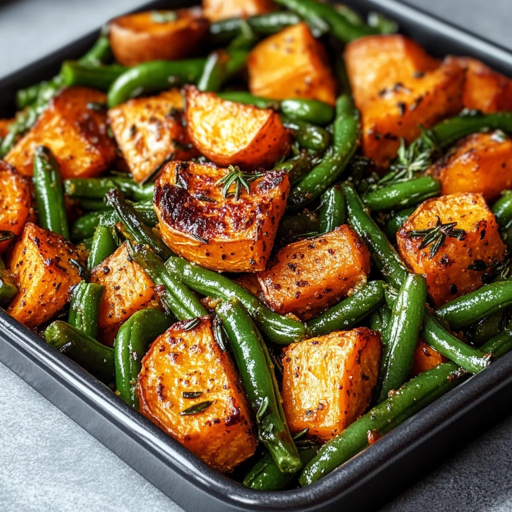 Sweet Potato & Green Bean Tray Bake: Easy & Delicious Recipe - low ...