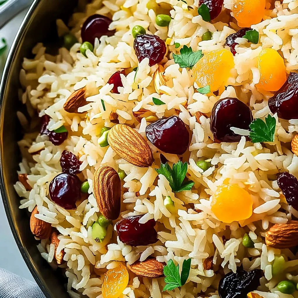 One Pot Simple Moroccan Saffron Rice Pilaf - low sugar cooking